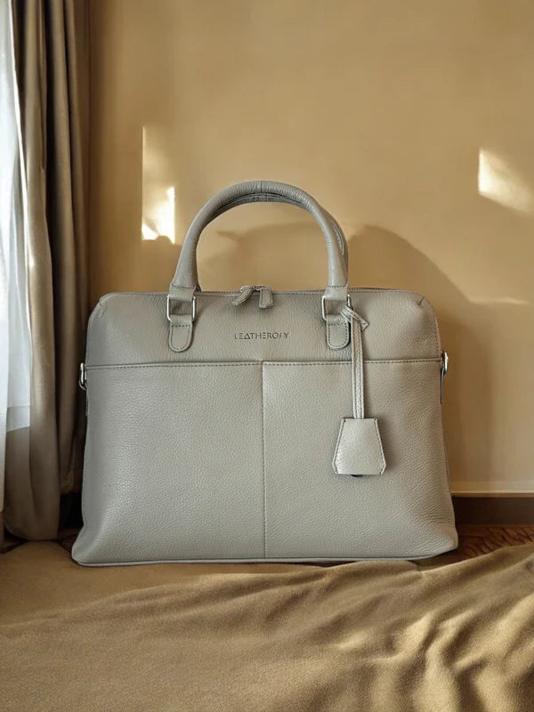 True Arctic Ledger Laptop Bag – Leatherofy